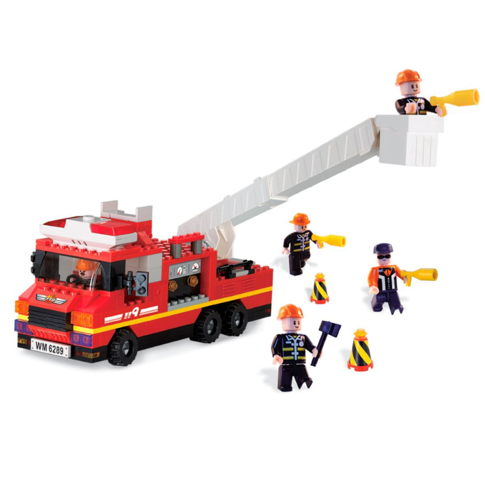 BricTek Bloques Armables Bomberos con Luz y Sonido Fire Engine 240 ...