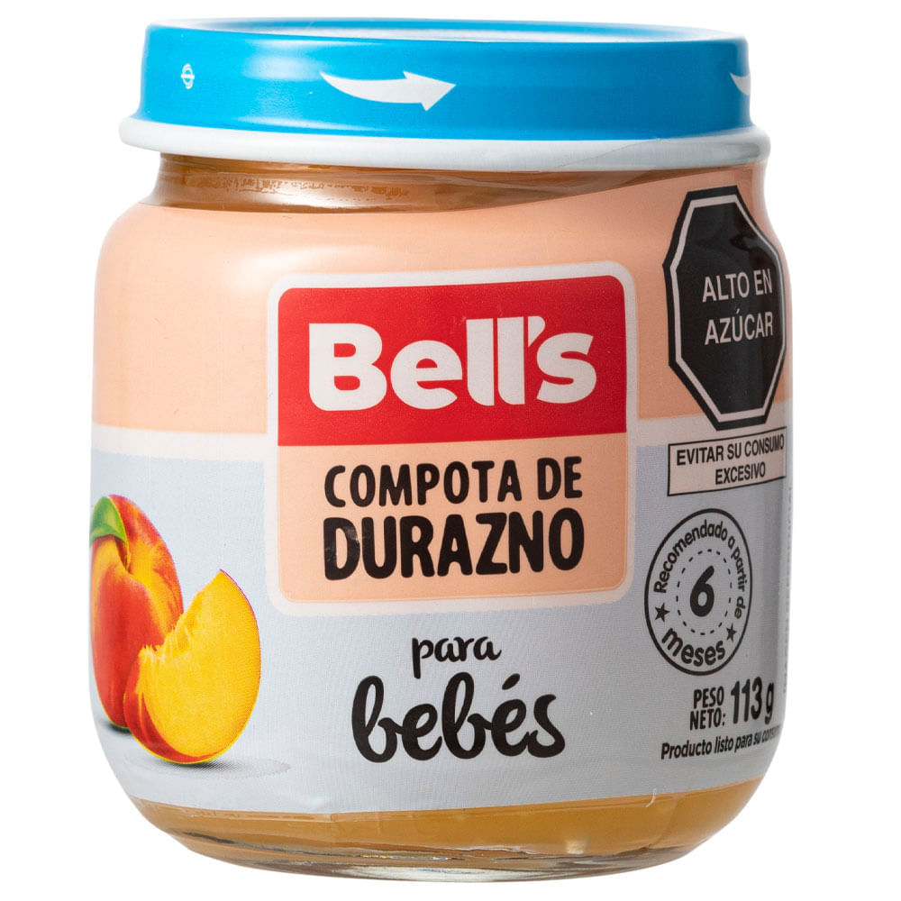Compota de Fruta BELL'S Durazno Frasco 113g - Real Plaza