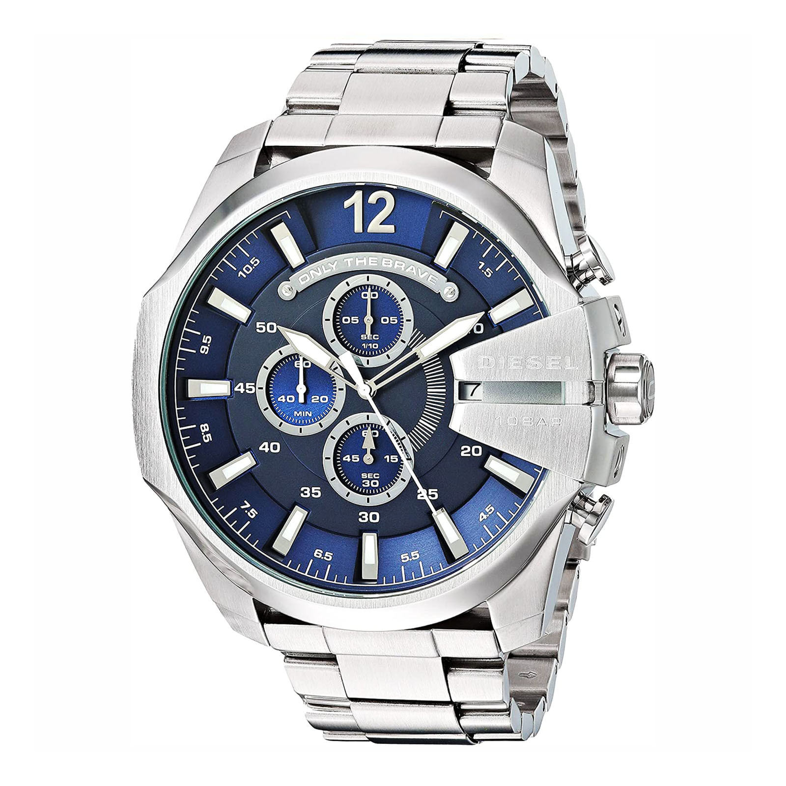 Reloj Diesel Acero Plateado con Azul DZ4417 - Real Plaza
