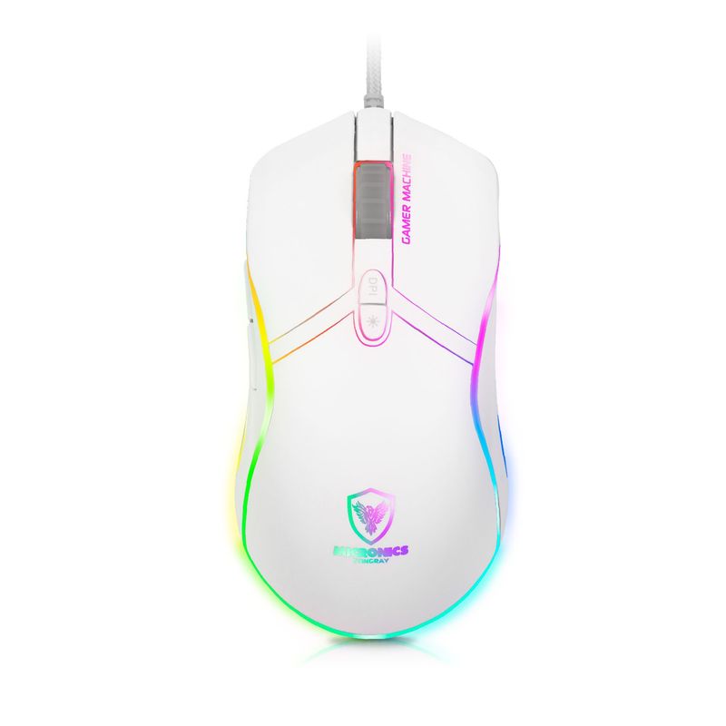 Mouse Gamer Rgb 7b 6400dpi Micronics Stingray Gm813w - Real Plaza