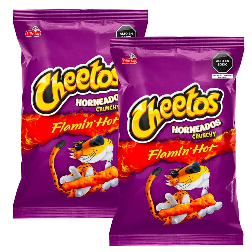Pack Piqueos CHEETOS Flamin Hot Bolsa 120g x 2un - Real Plaza