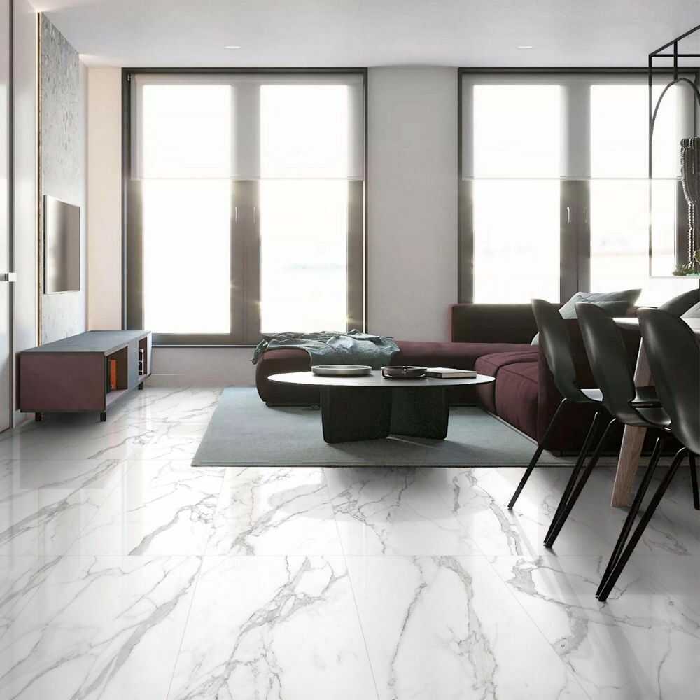 Piso Marmolizado Statuario Infinity 60x120 1.44m2 - Real Plaza