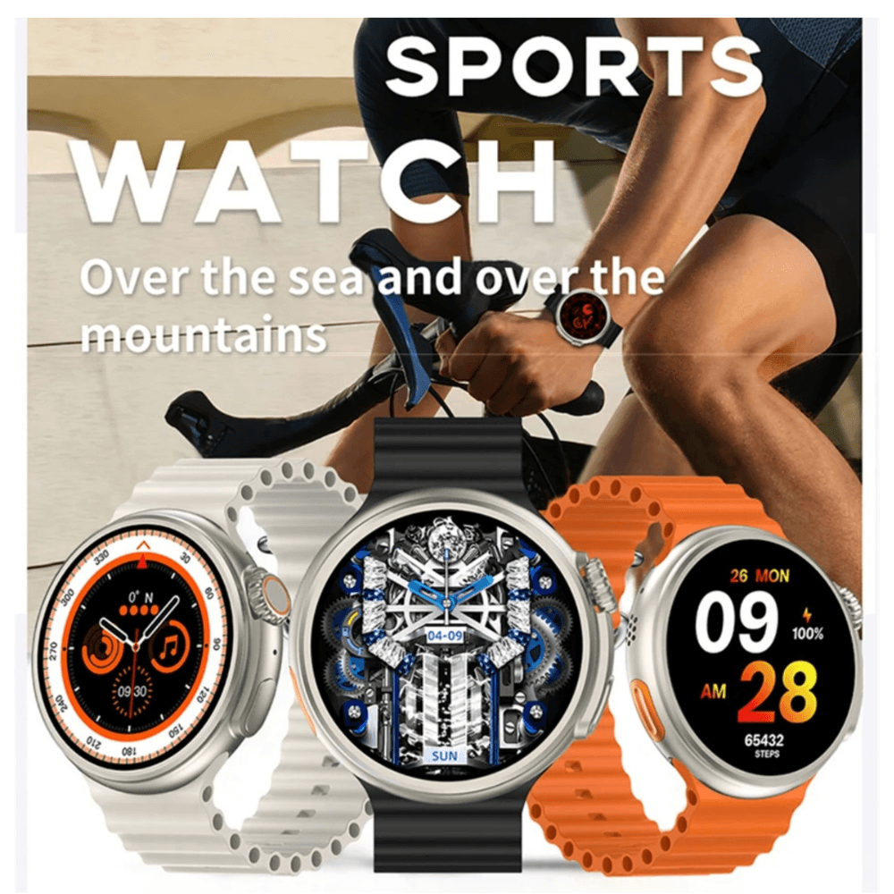 Pack Smartwatch Z78 Ultra Beige Amoled y Audífonos P9 Blanco - Real Plaza