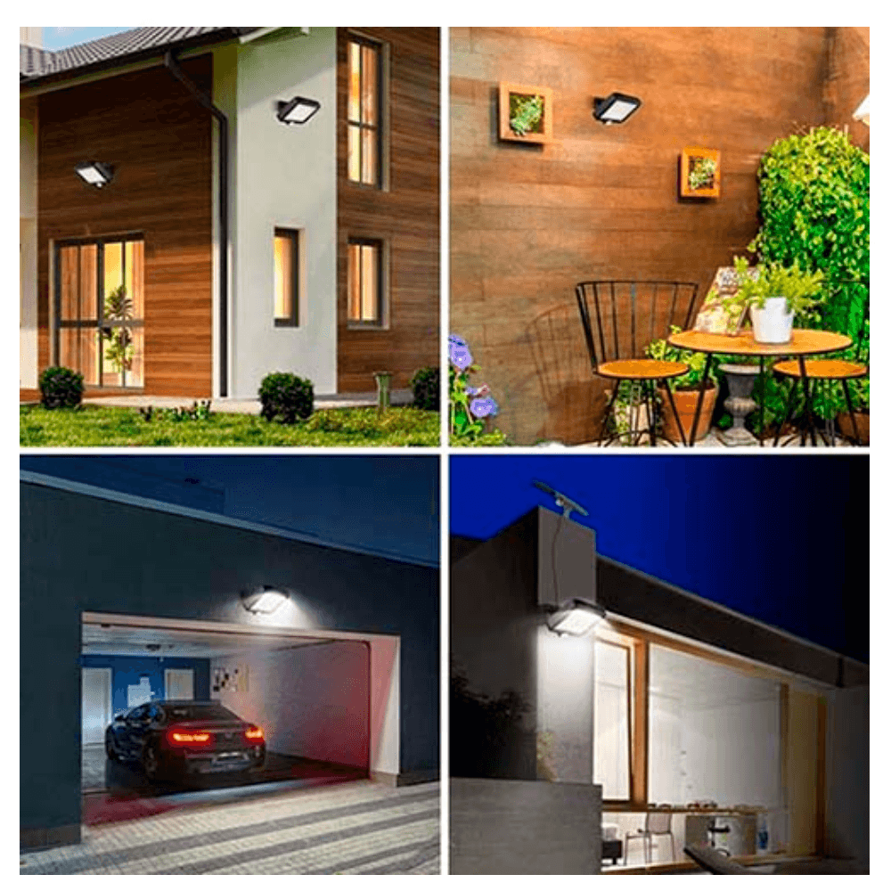 Lampara Panel LED solar para exteriores de 8 Celdas de Luz - Real Plaza