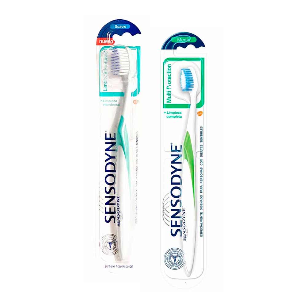 Pack SENSODYNE Cepillo Dental 1 un + Cepillo de Dientes Multiprotección ...