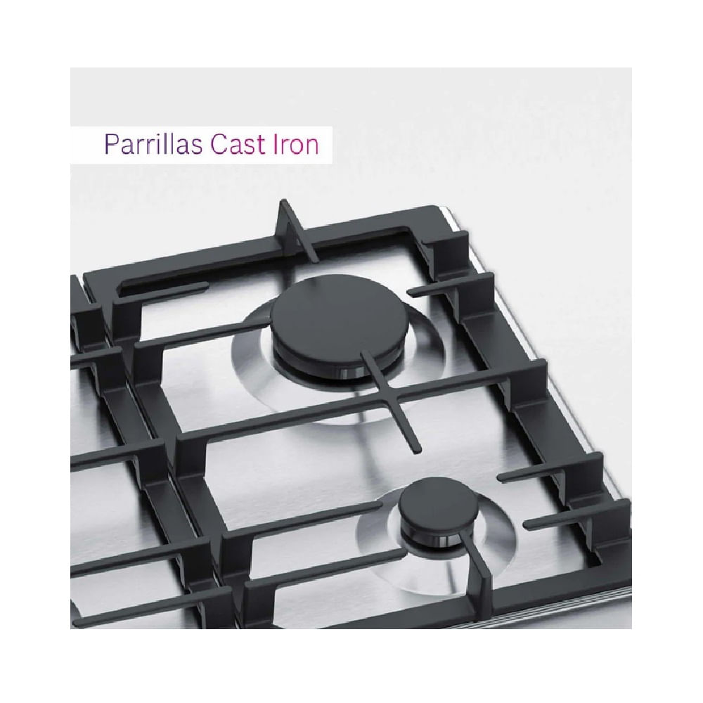 Cocina Bosch PCP6A5B90 a Gas Empotrable Acero Inoxidable - Real Plaza