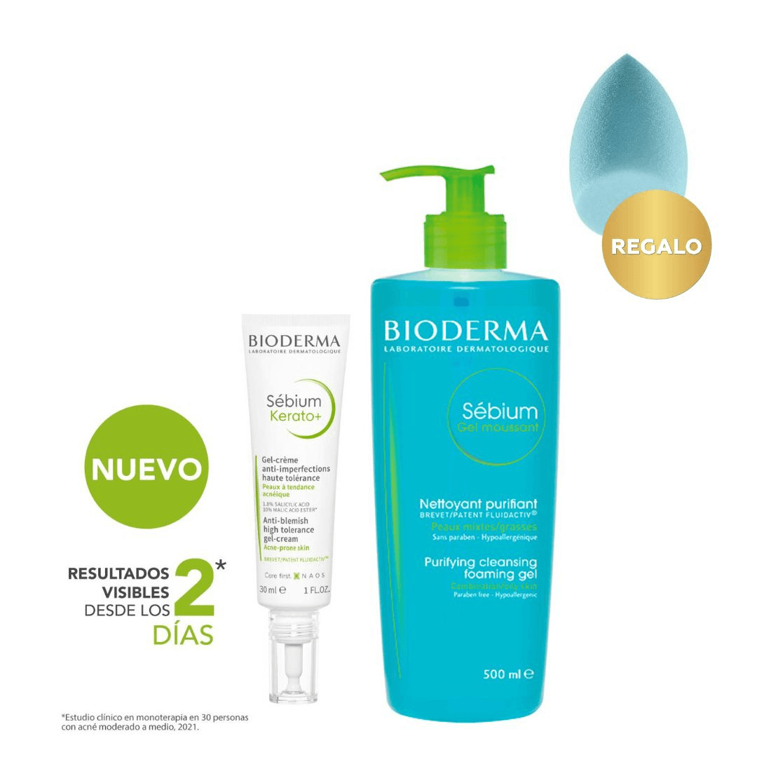 Bioderma Pack Sebium Anti Imperfecciones y Limpieza Pieles Mixtas a ...