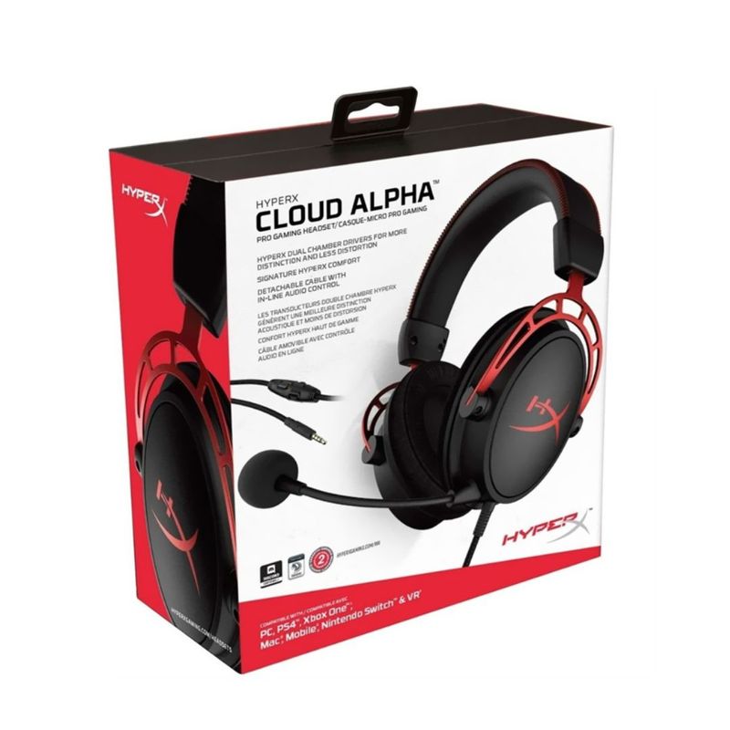 Auricular Hyperx Cloud Alpha Red - Real Plaza