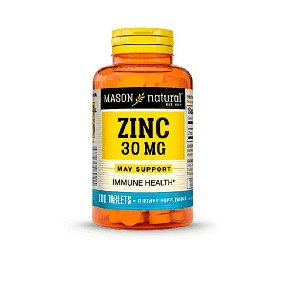 Zinc en tabletas Mason Natural x 100 cápsulas - Real Plaza