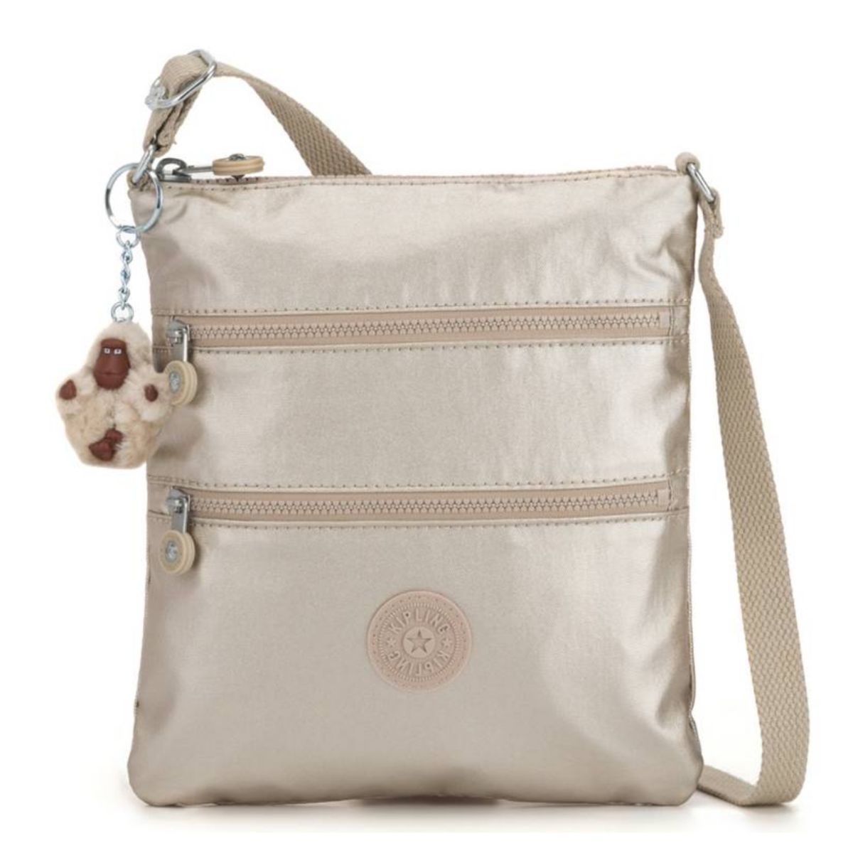 Crossbody o Cartera Kipling Keiko - Gold Metallic - Real Plaza