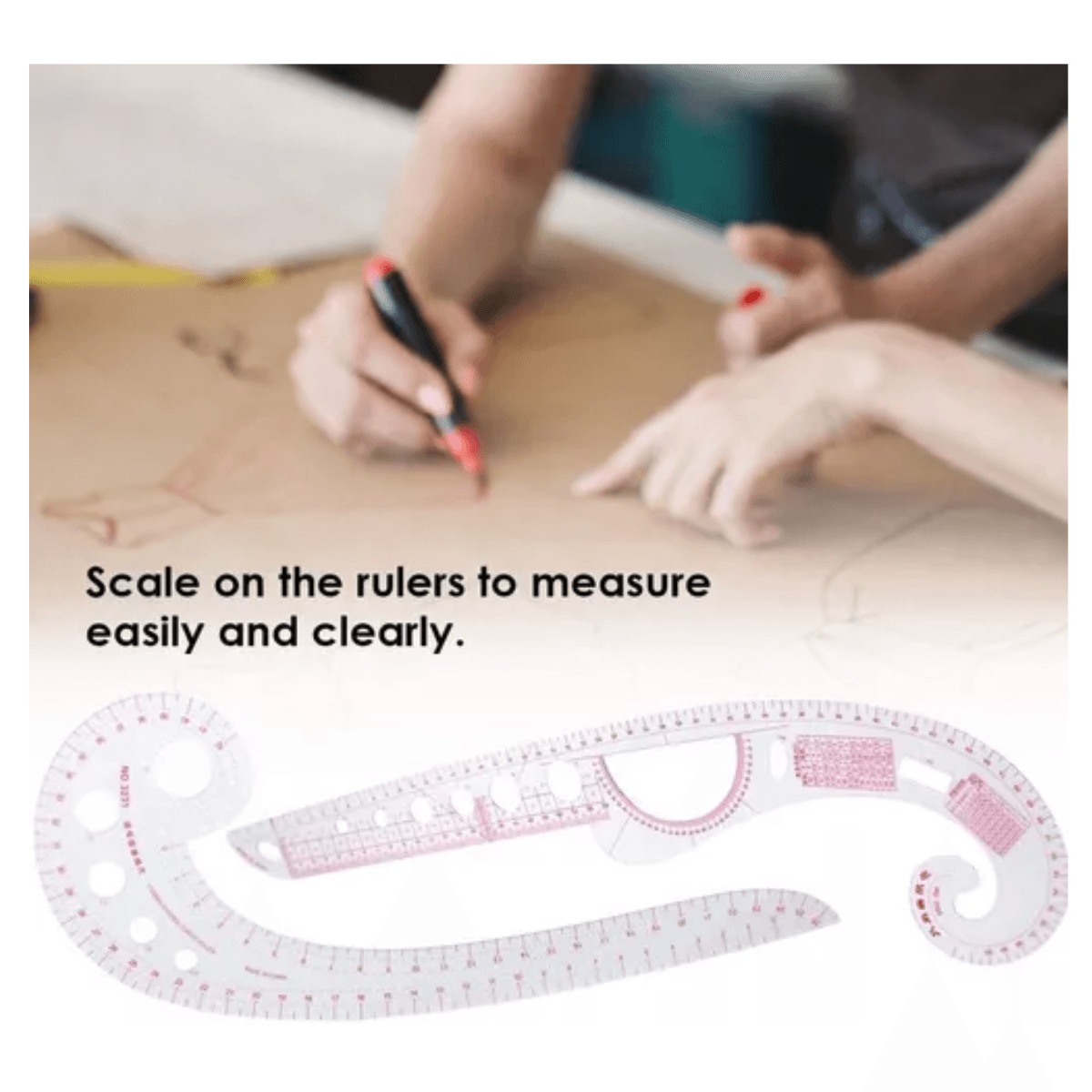 Regla Francesa Regla Métrica Costura Patrón Curva Francesa por 5 Piezas ...