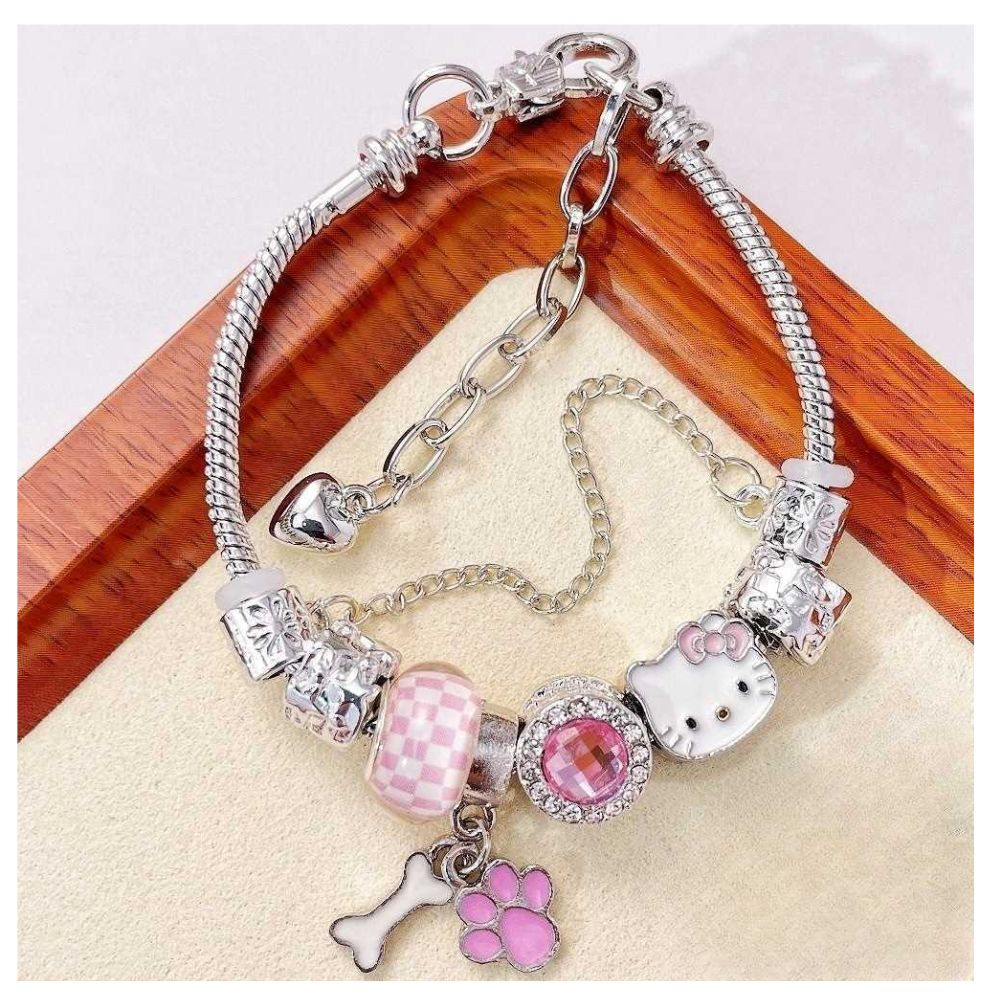 Pulsera Brazalete Hello Kitty tipo Pandora - Real Plaza
