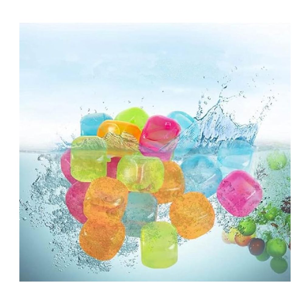 Cubos de Hielo de colores 18 piezas - Plástico - Real Plaza
