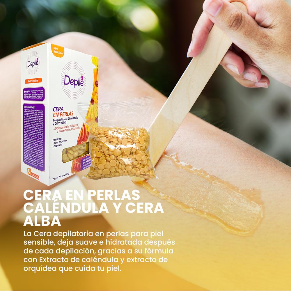 Cera en Perlas Calendula y Cera Alba Depile 200 Gramos 2 Unidades ...