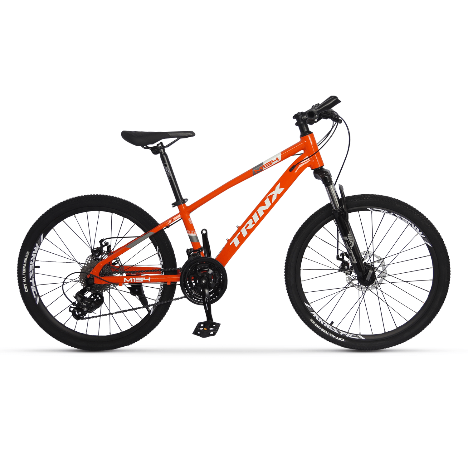 Bicicleta MTB Trinx M134 Aro 24 Talla 12 - Orange - Real Plaza