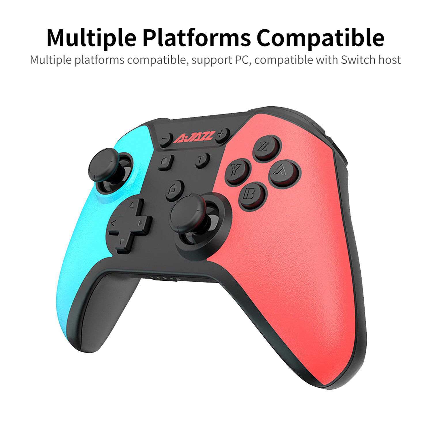 Gamepad Inalámbrico BT Ag180 Función de Vibración de Doble Motor Gris ...