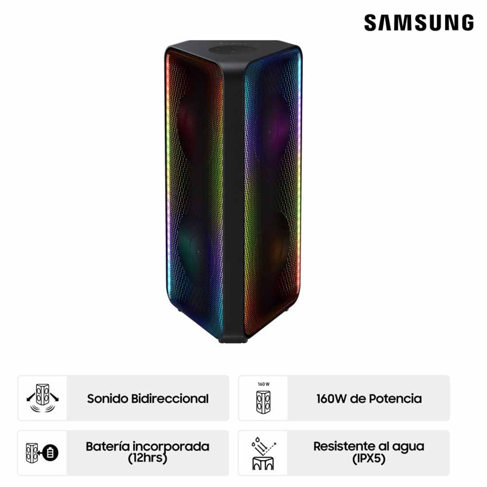 Parlante Inalámbrico SAMSUNG Bidireccional 160W + Bateria 12hrs MX ...