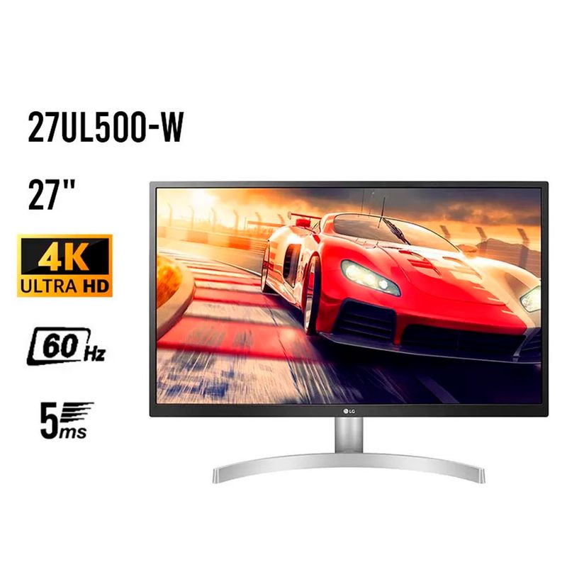 Monitor LG 27UL500-W, 27" IPS, 3840x2160, 4K UHD HDR, HDMI ...
