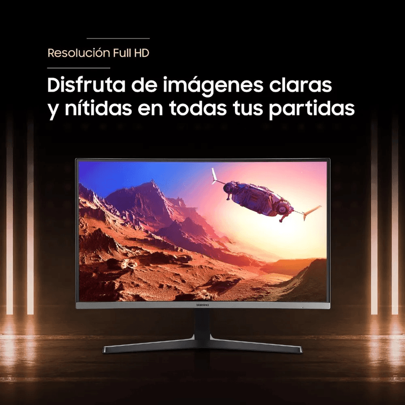 Monitor Samsung Curvo 32 LC32R500FHLXPE VA 60HZ 4MS FreeSync - Real Plaza
