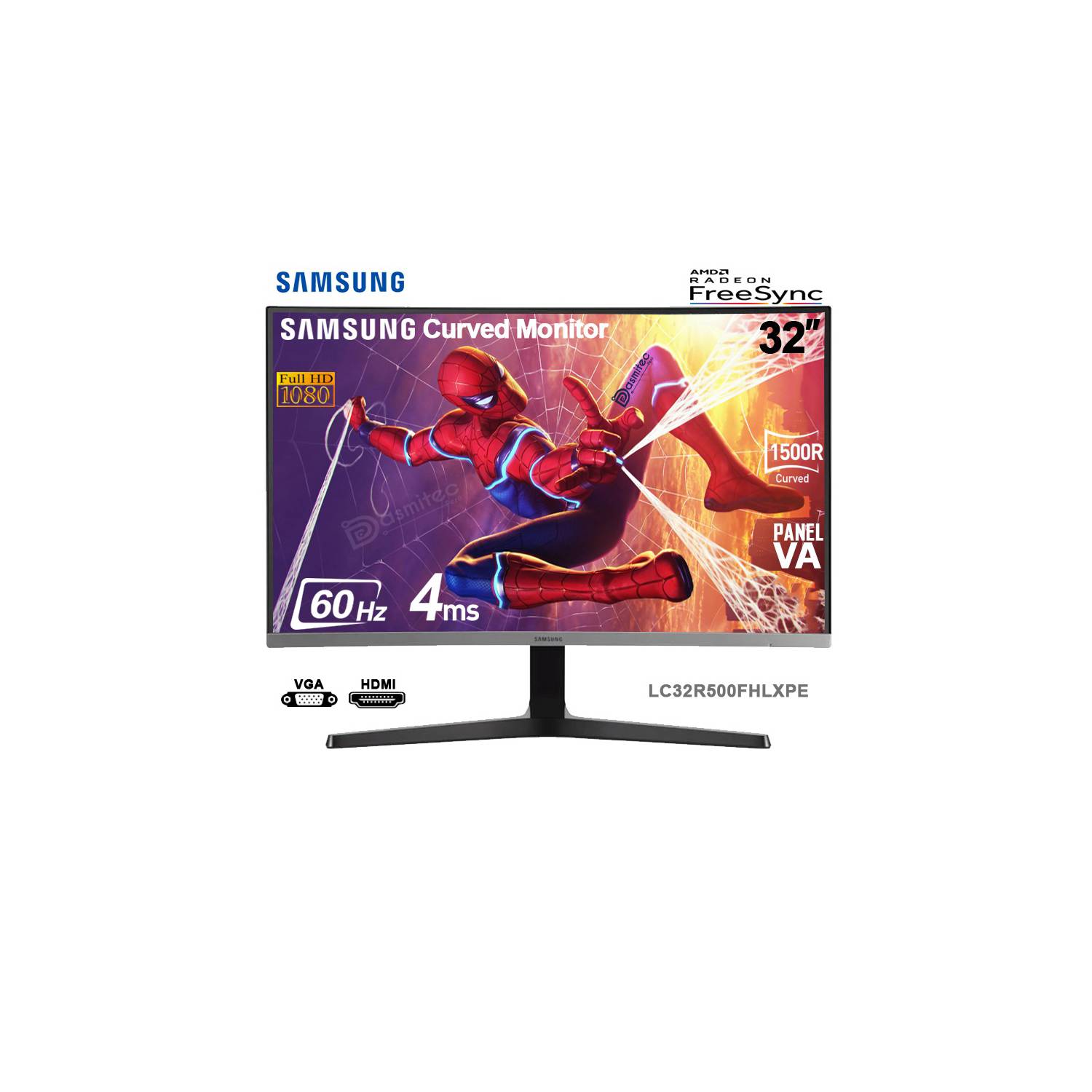 Monitor Samsung Curvo 32 LC32R500FHLXPE VA 60HZ 4MS FreeSync - LC32R500 ...