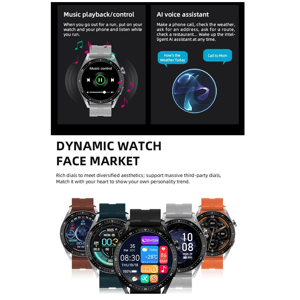 SMARTWATCH HW3 PRO ALTA GAMA NFC modelo 2023 VERDE - Real Plaza