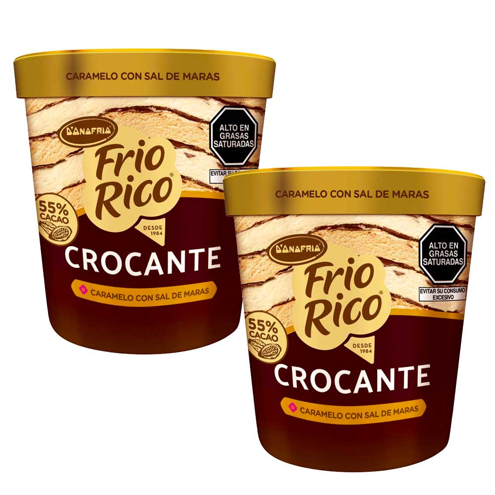 Pack Helado de Vainilla y Caramelo FRÍO RICO Sal de Maras Pote 900ml x ...