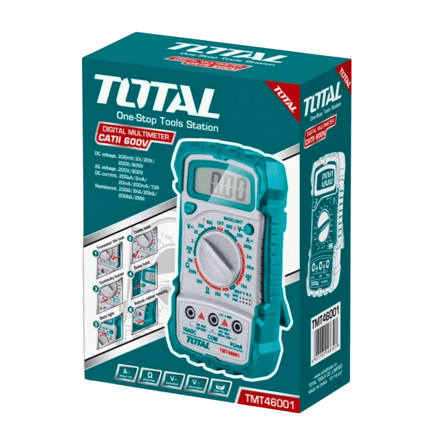 Multimetro Digital 600v Profesional Total TMT46001 - Real Plaza