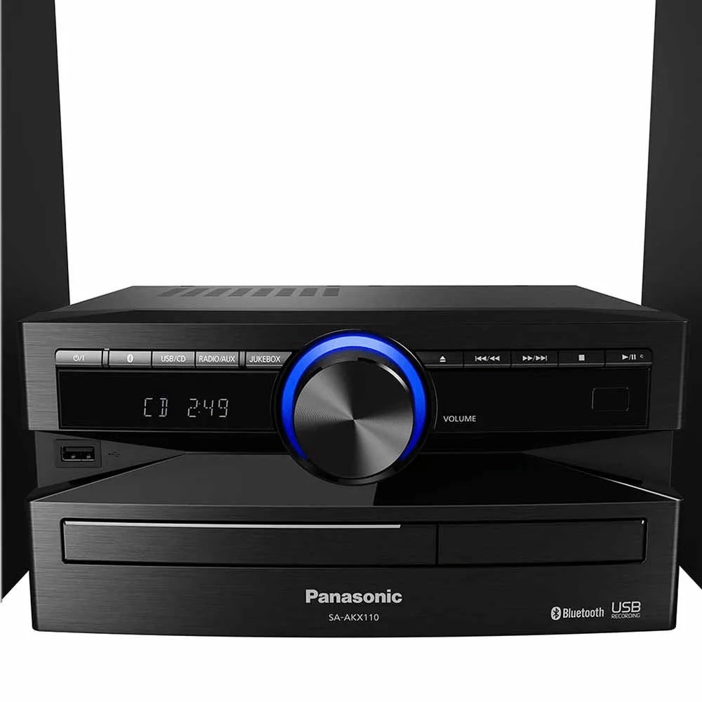 Minicomponentes Panasonic SC-AKX110 Urban Audio Iluminación Azul Negro ...