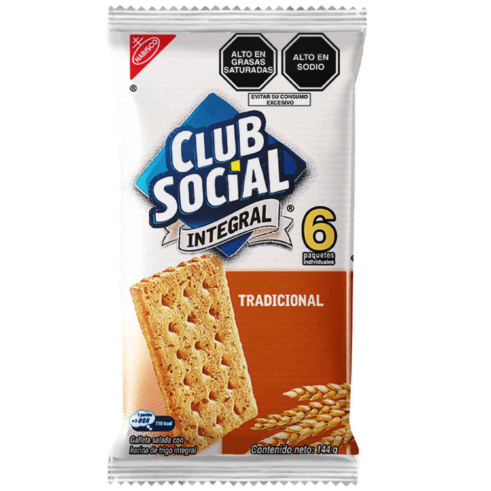 Galleta CLUB SOCIAL Integral Tradicional Paquete 6un - Real Plaza