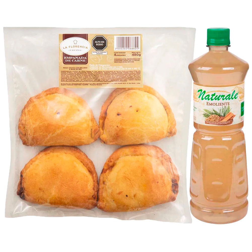 Pack Empanada de Carne Paquete 4un + Emoliente NATURALE Botella 1L ...