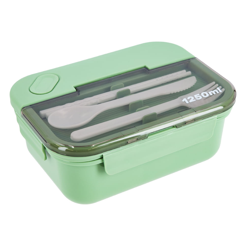 Taper de Alimentos con Cubiertos 1250 ml - Real Plaza