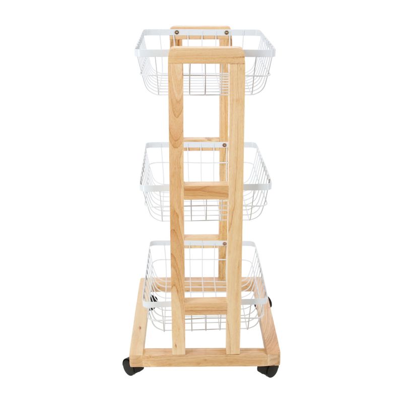 Verdulero Acero-Metal 3 Niveles con Ruedas U - Real Plaza