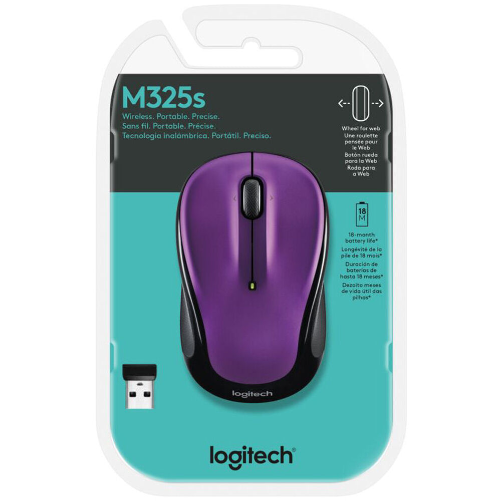 Mouse Inalámbrico Logitech M325S Violeta - Real Plaza