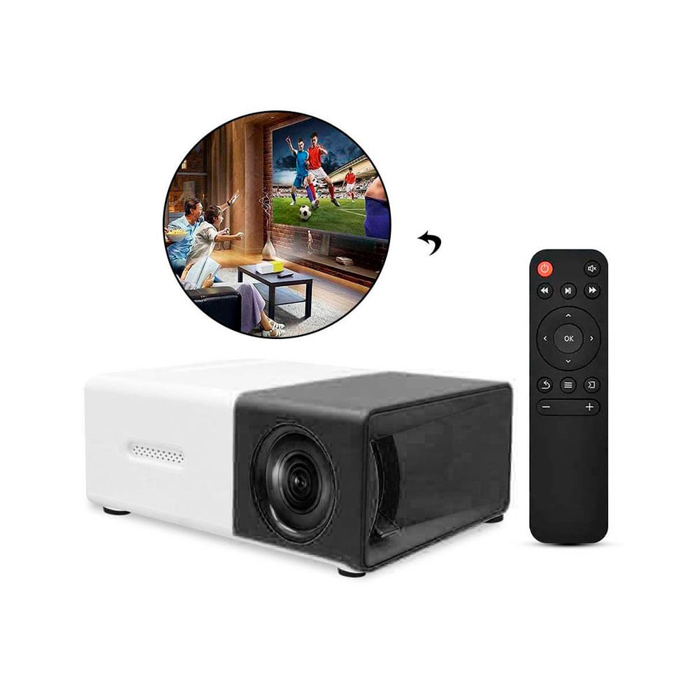 Mini Proyector Portatil Full HD - Cine En Casa - Laptop PC color Negro ...