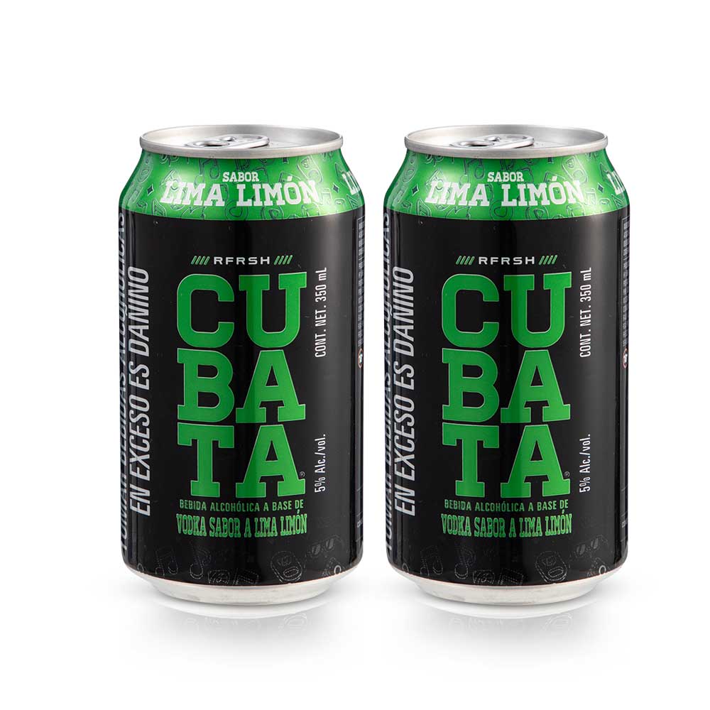Pack Bebida Alcohólica CUBATA RTD Lima Limón Lata 350ml x 2un - Real Plaza