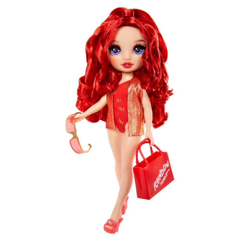 Muñeca Rainbow High Swim & Style Fashion Ruby (Rojo) - Real Plaza