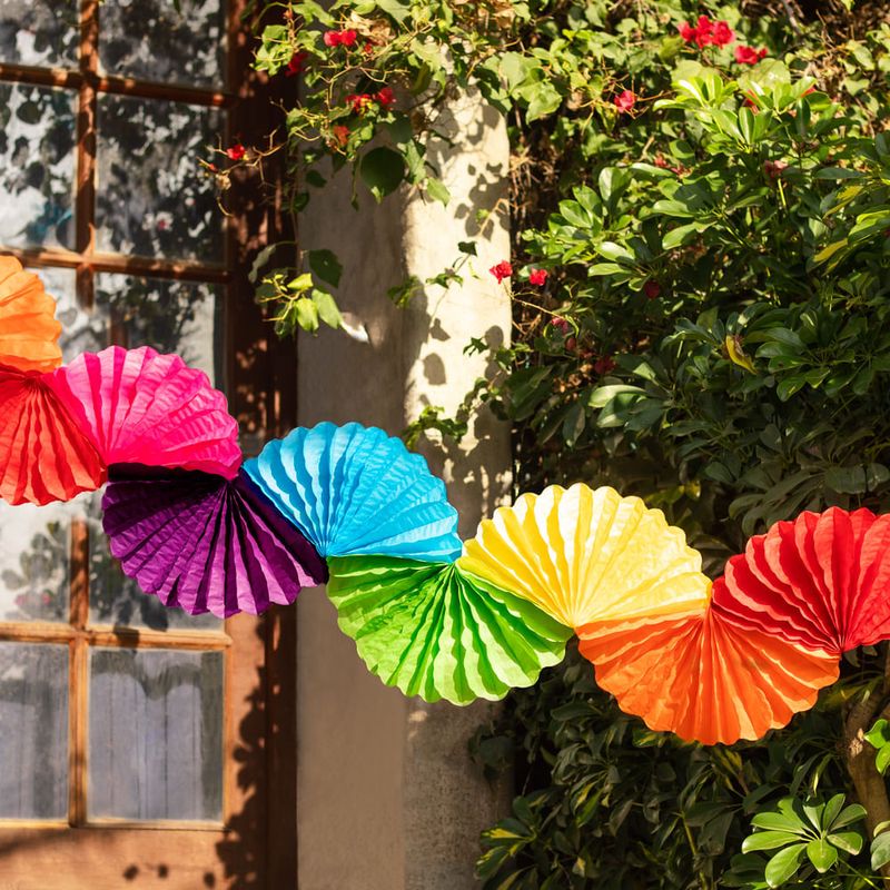 Guirnalda Banderines Multicolores 300 cm - Real Plaza