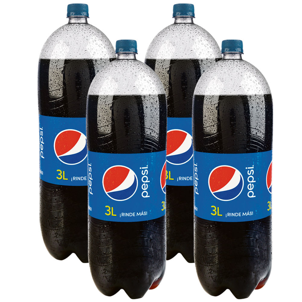 Pack Gaseosa PEPSI Botella 3L x 4un - Real Plaza