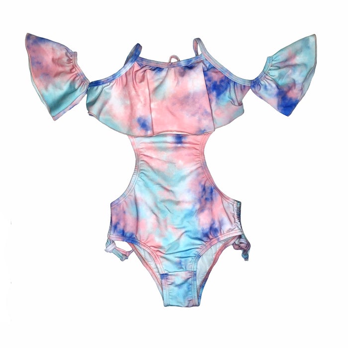 Trikini Sirena Niña Sunset Color Naranja Talla 8 - Real Plaza