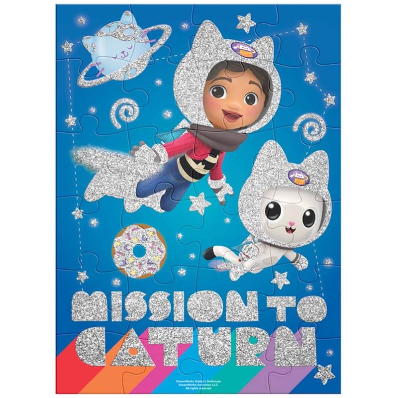 Rompecabezas GABBYS DOLLHOUSE Glitter 24 Piezas JCA-4059 - Real Plaza