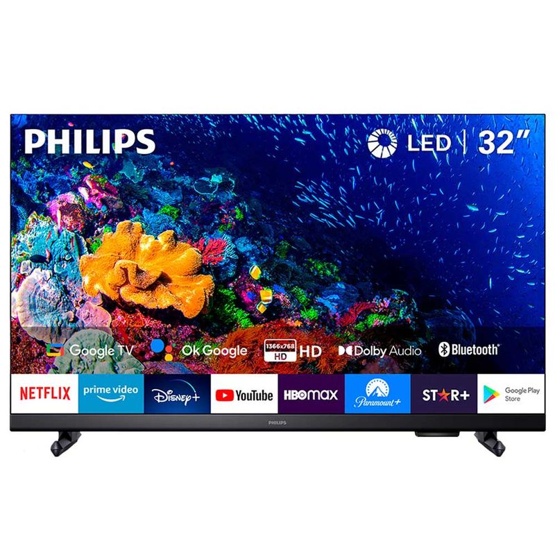 Televisor PHILIPS LED 32" HD Smart TV 32PHD6918 - Real Plaza