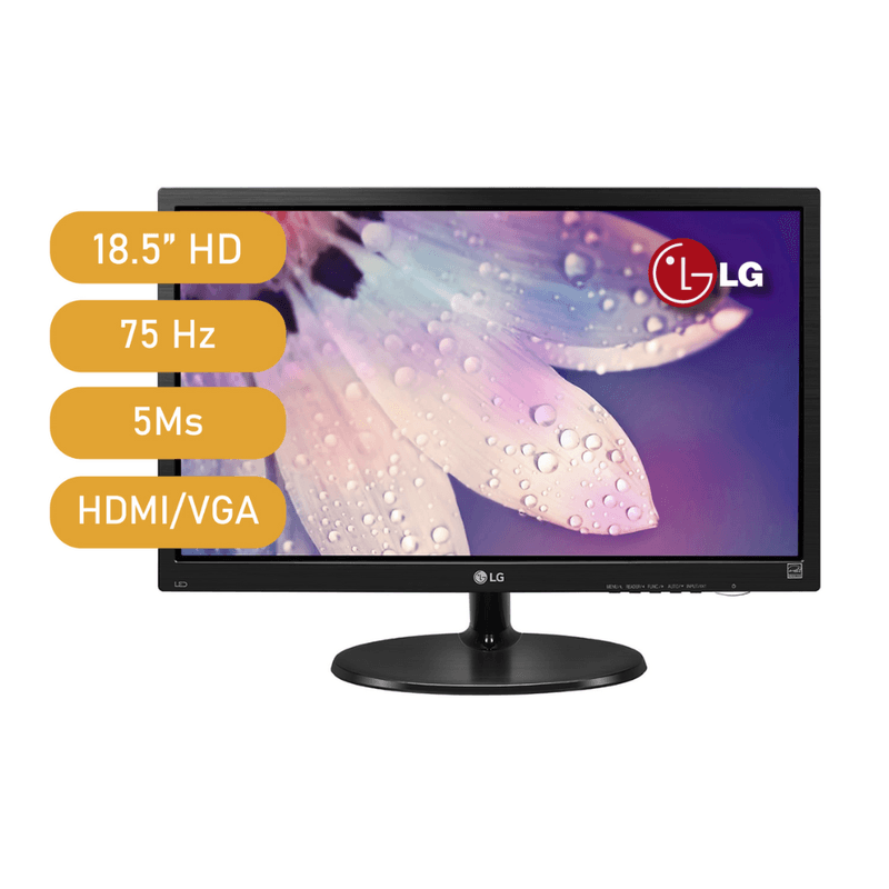 Monitor LG 19M38H-B 18.5´´ LED 1366x768 VGA HDMI - Real Plaza