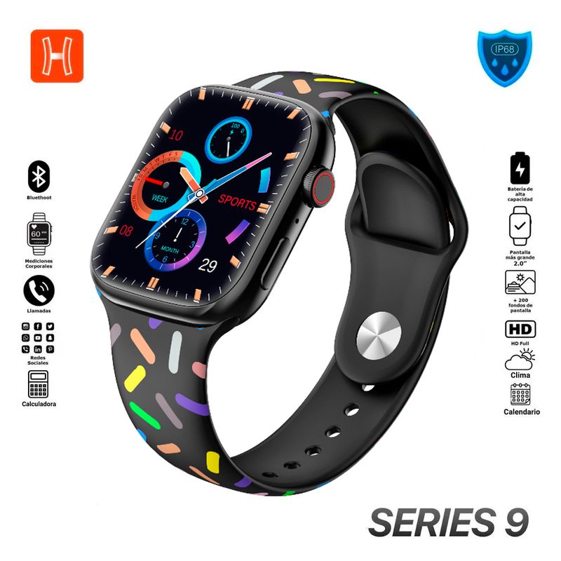 Smartwatch T900 Pro Max GS serie 9 Negro Acuático - Real Plaza