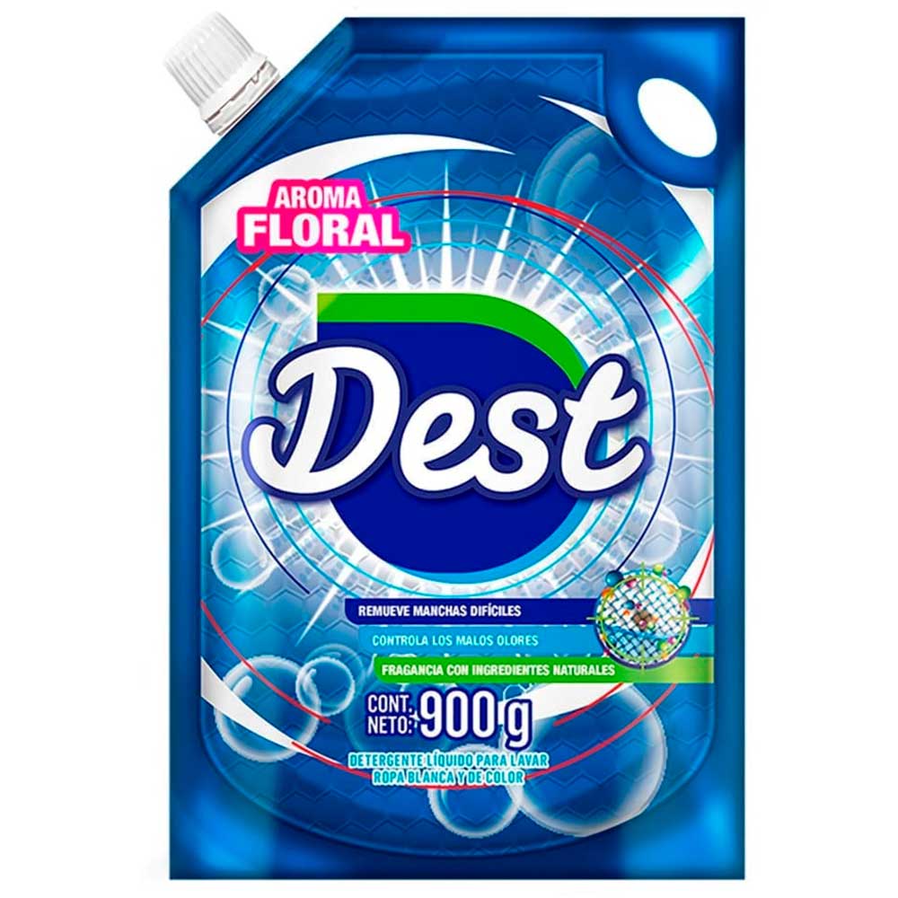 Detergente Líquido DEST Aroma Floral Doypack 900g - Real Plaza