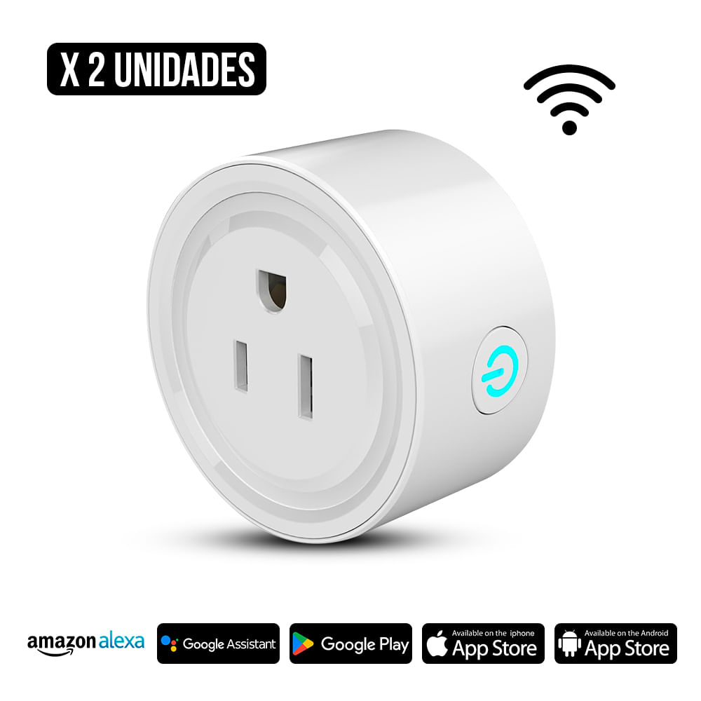 Enchufe Inteligente Smart Plug Wifi Home Assistant Alexa X 2 UND - Real ...