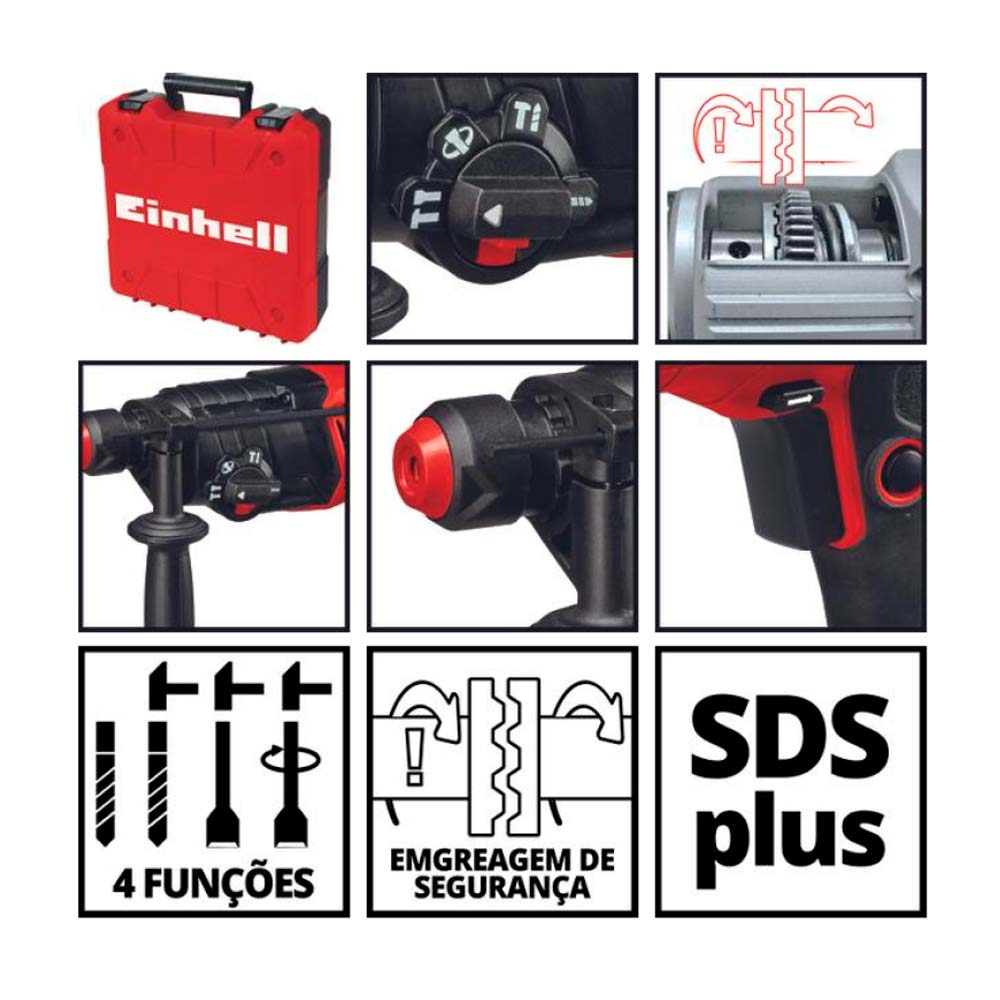 COMBO Einhell: Rotomartillo 800w TC-RH800 + Amoladora 4 1/2" 850w Tc-ag ...