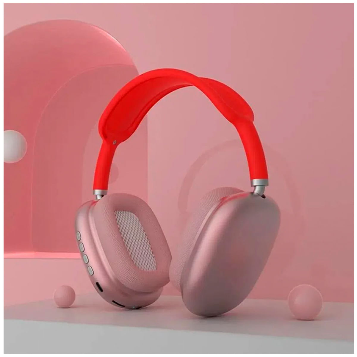 Audífonos Bluetooth P9 | Rosado - Real Plaza