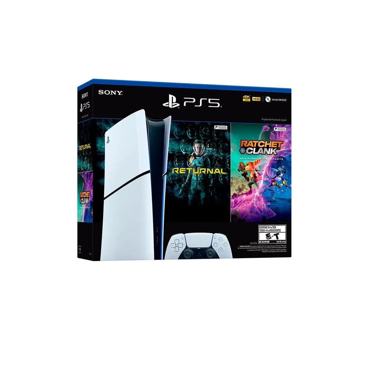 Consola PlayStation 5 Slim Digital Bundle incluye Returnal + Ratchet ...
