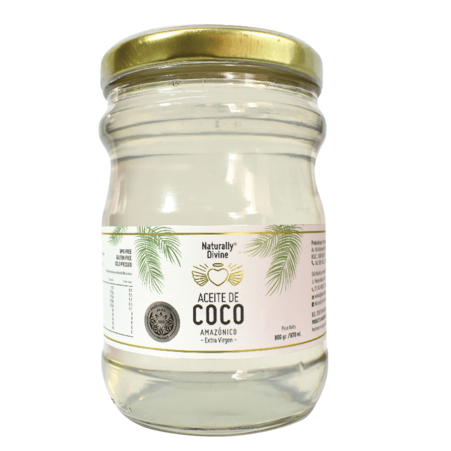 Aceite de Coco Virgen Naturally Divine 1000ml - Real Plaza Aceite de Coco Virgen Naturally Divine 1000ml - Real Plaza