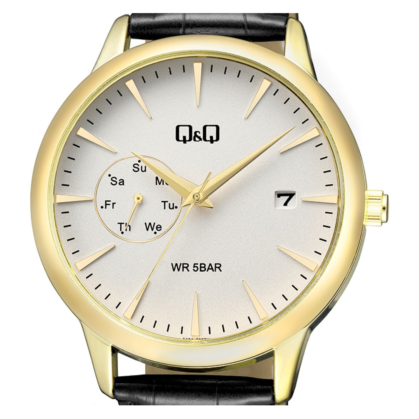 Reloj Q&q A12a-005py Negro Hombre - Real Plaza